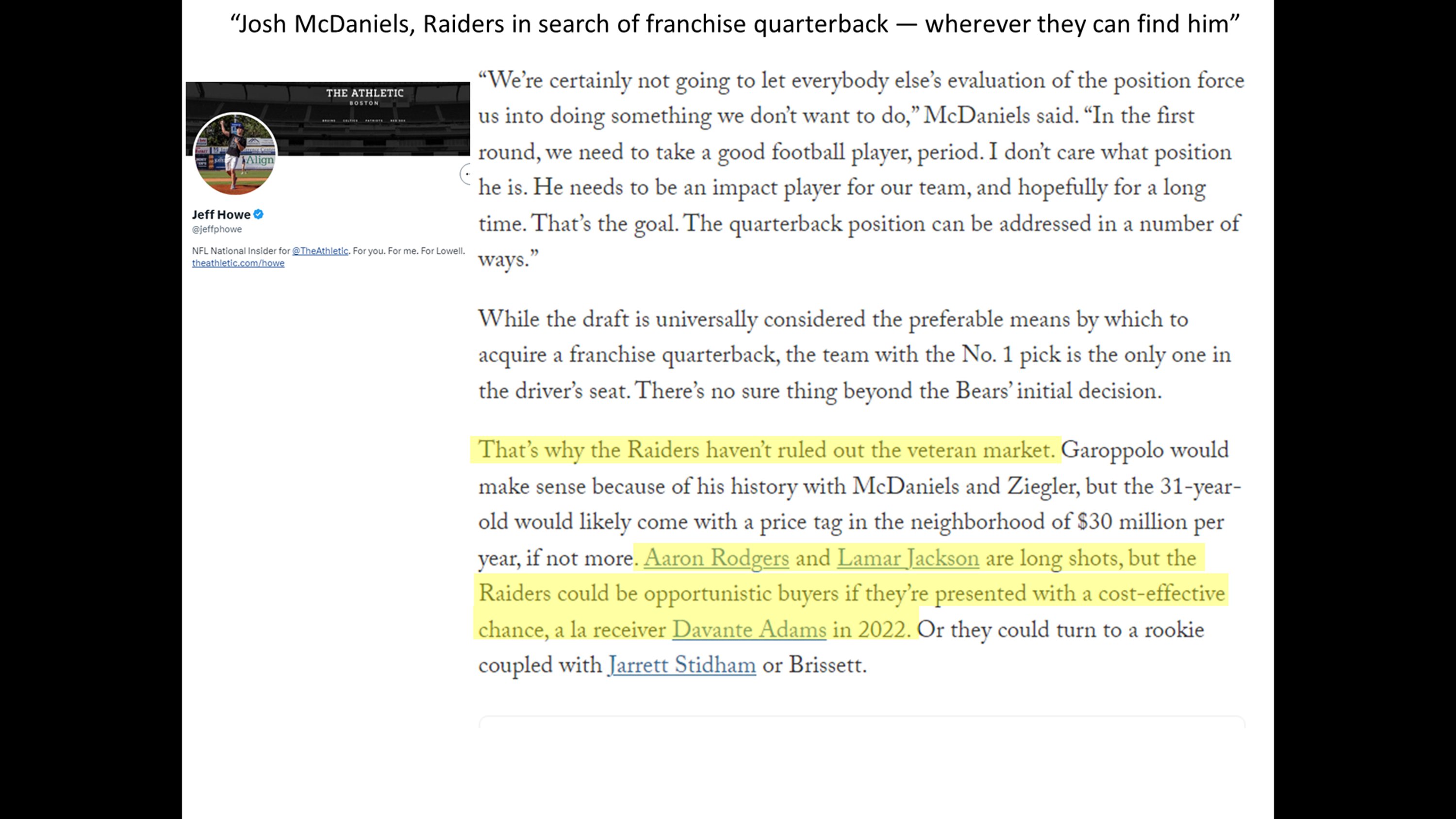 Green & Gold Draft (@GandGdraft) / Twitter