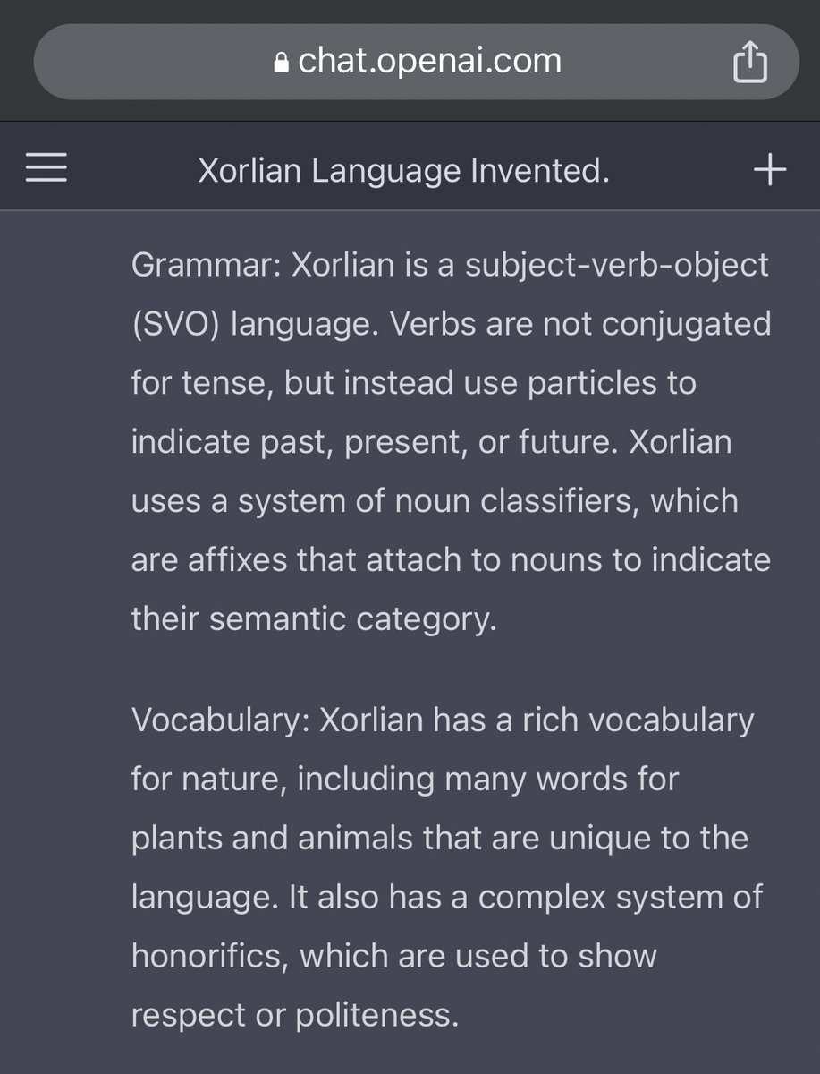 Shakti Mani Tripathi on Twitter: "I asked ChatGPT to invent a NEW Language! Well…🤯"