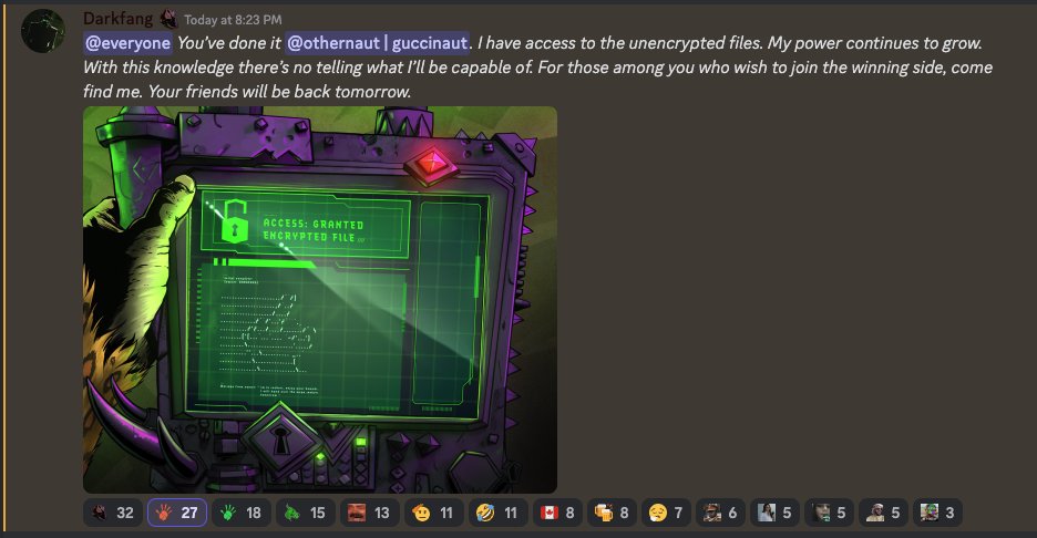 othernaut.eth 🏴‍☠️🎧 on Twitter: "Wow, what a night in the @MutantHounds discord. We had to solve ...