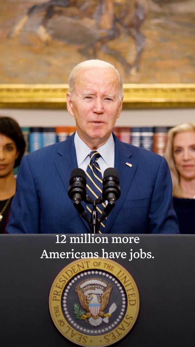 Because of our economic investments, 12 million more hard-working ...