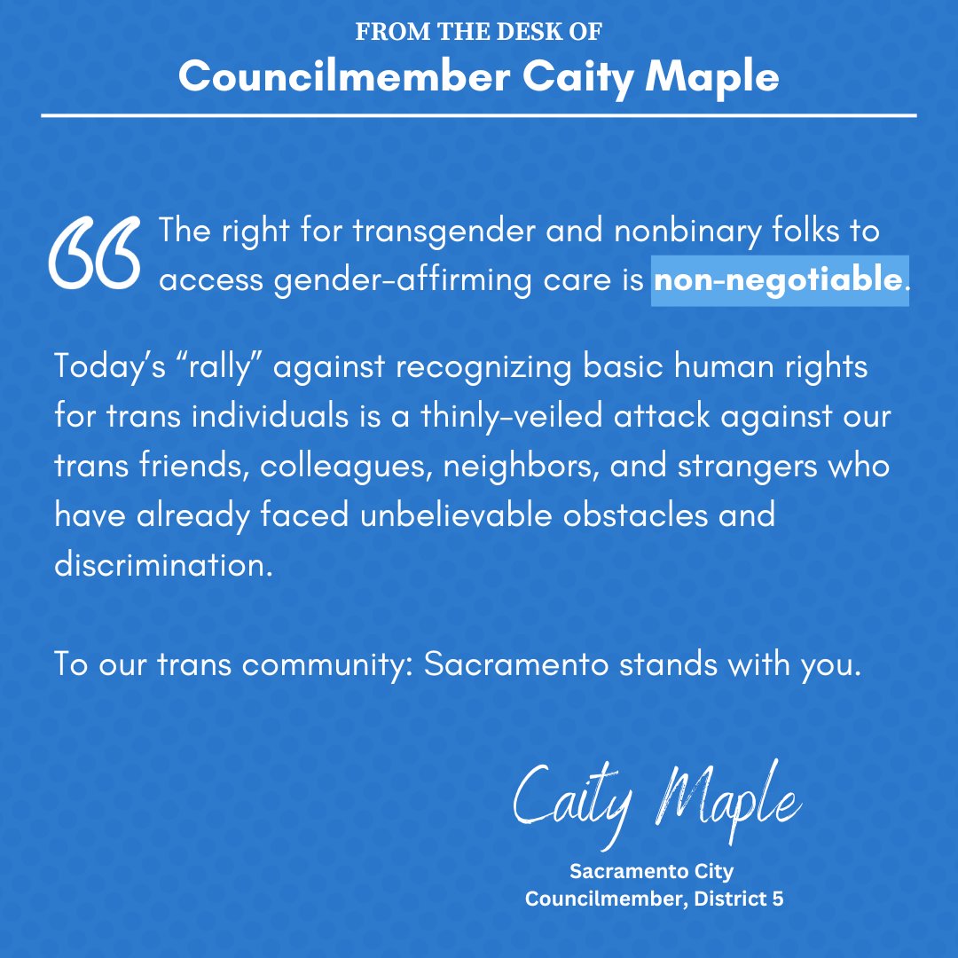 Sacramento Radical Education on Twitter: "We want to acknowledge Councilmember Caity Maple's ...