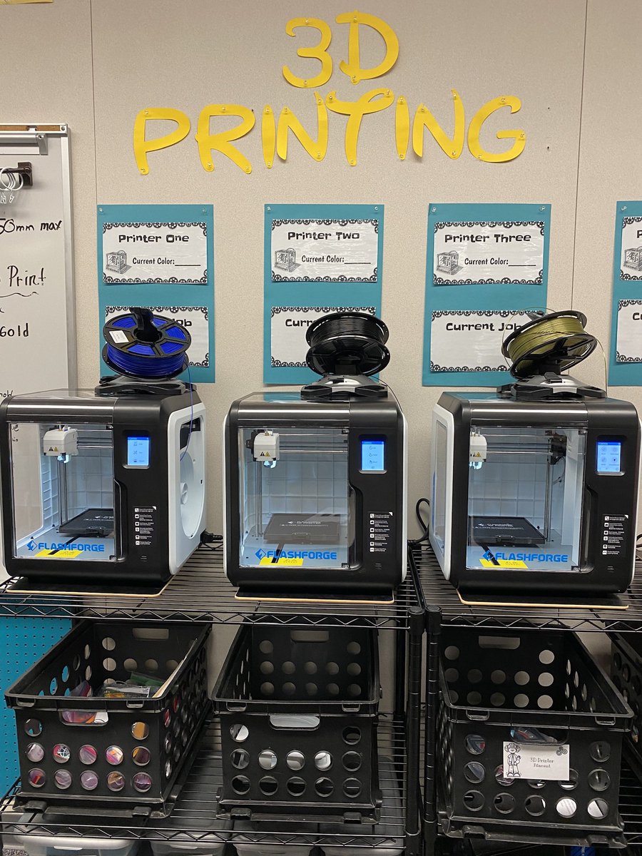 Tinkercad on Twitter: "RT @STEMwithRivera: My new obsession! 3D printers in the Imagineering Lab ...