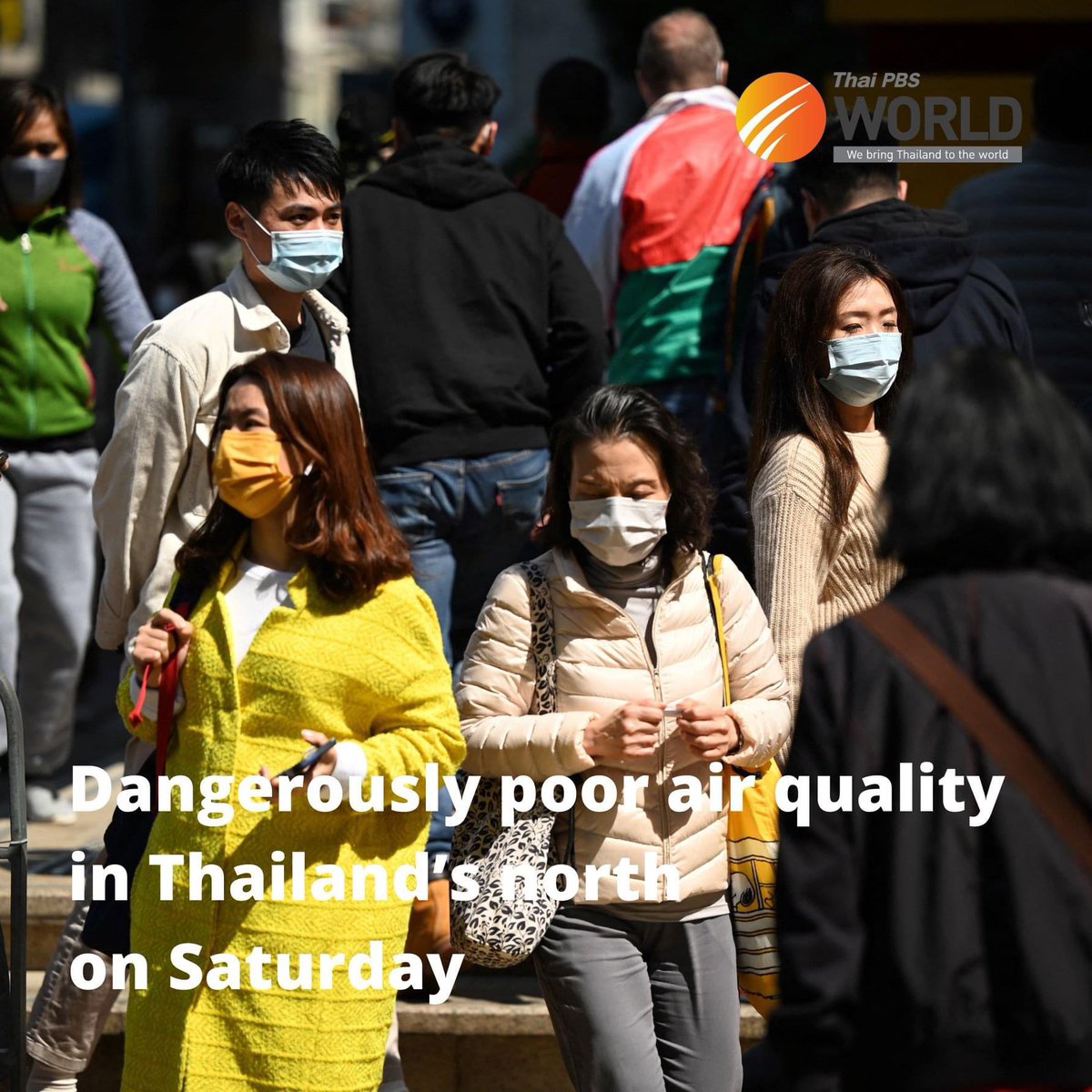 Thai PBS World on Twitter: "PM2.5 dust in the atmosphere in 16 northern and 13 north-eastern ...
