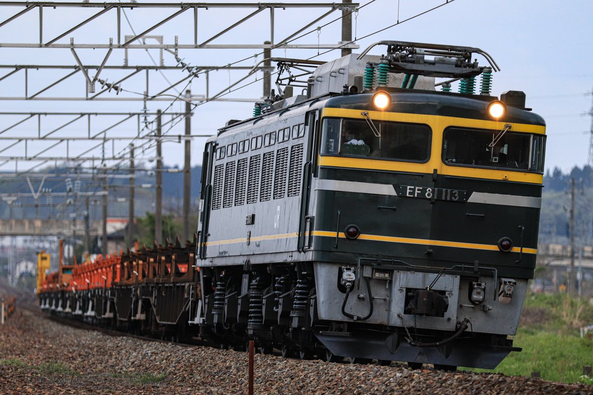 北陸のてっちゃん on Twitter: "2022/3/10 単9575レ 松任入場回送 EF81 113号機 思い出に残るのは、2年前の金沢工臨 徹夜したいい思い出 長い間お疲れ様でした ...