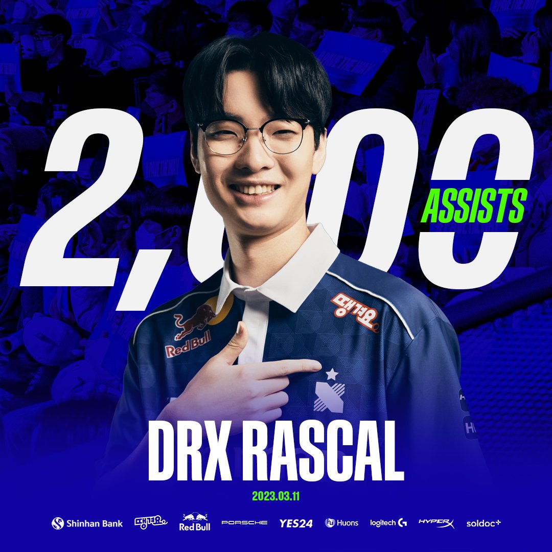 DRX on Twitter: "DRX Rascal, LCK 2,000th assist!🎉 #DRXWIN #PaveTheWay"