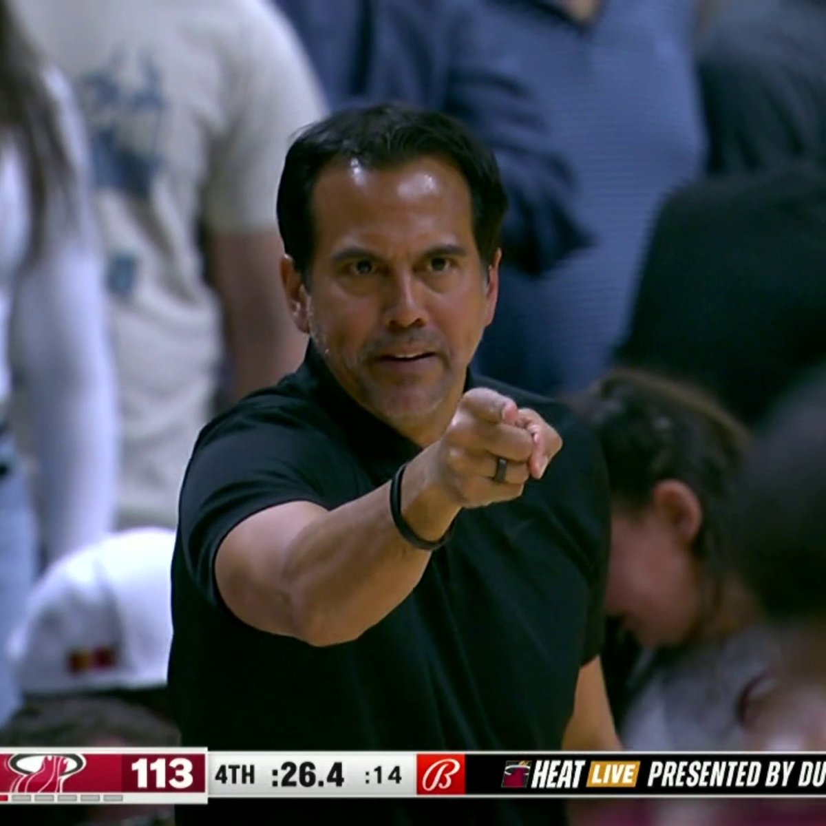 ClutchPoints on Twitter: ""Get him open! Get him open!" Heat HC Erik Spoelstra really wanted ...