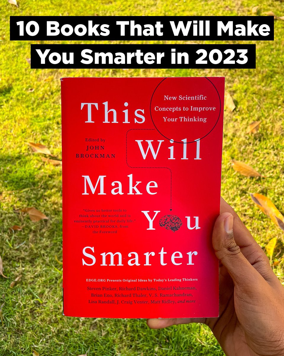 10 Books That Will Make You Smarter in 2023 1) - Thread from Library ...