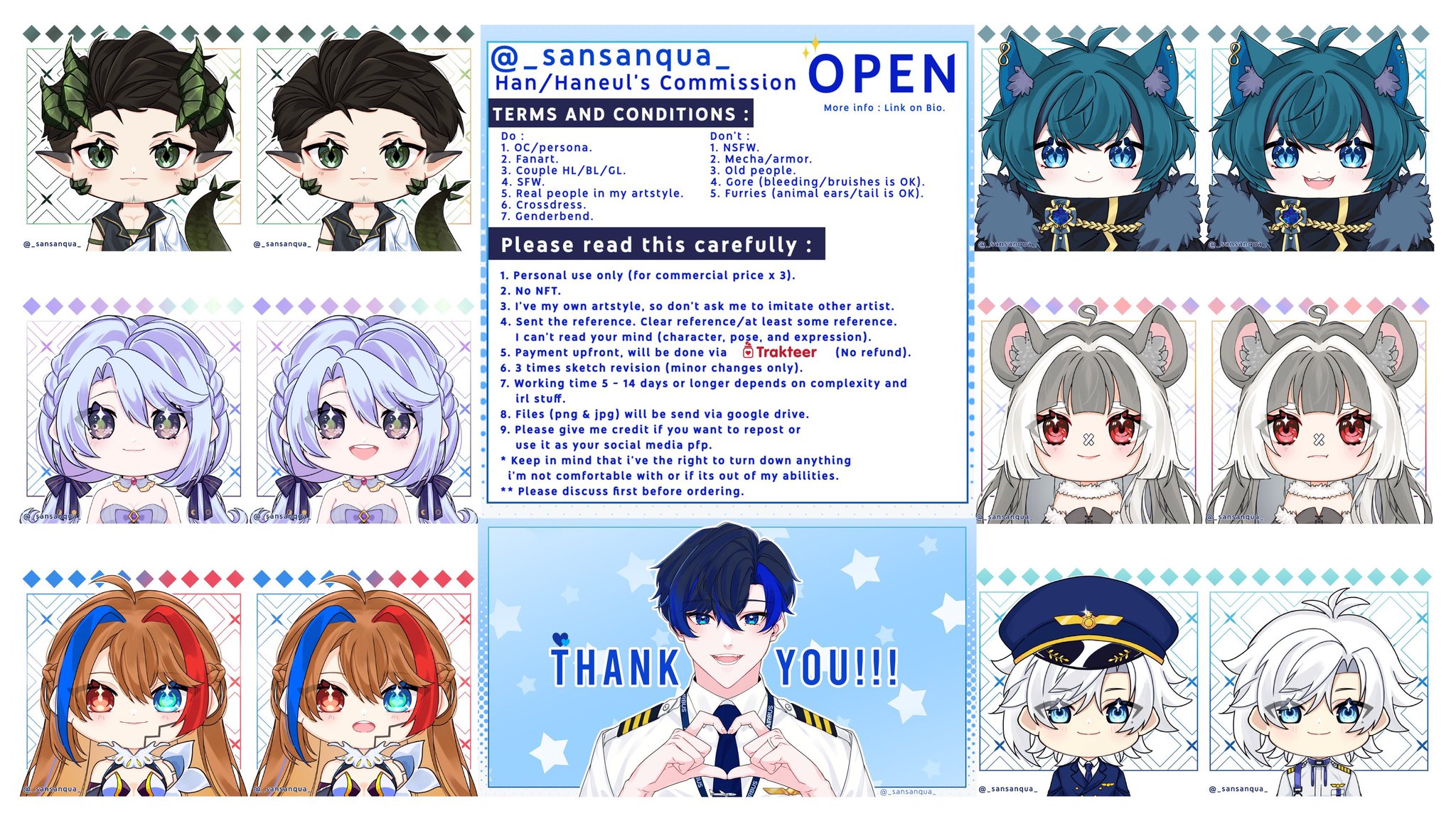 Han/Haneul. 🦊💙 Commission : open. on Twitter: "𓆩 RT & likes are appreciated! 𓆪 Ladies ...