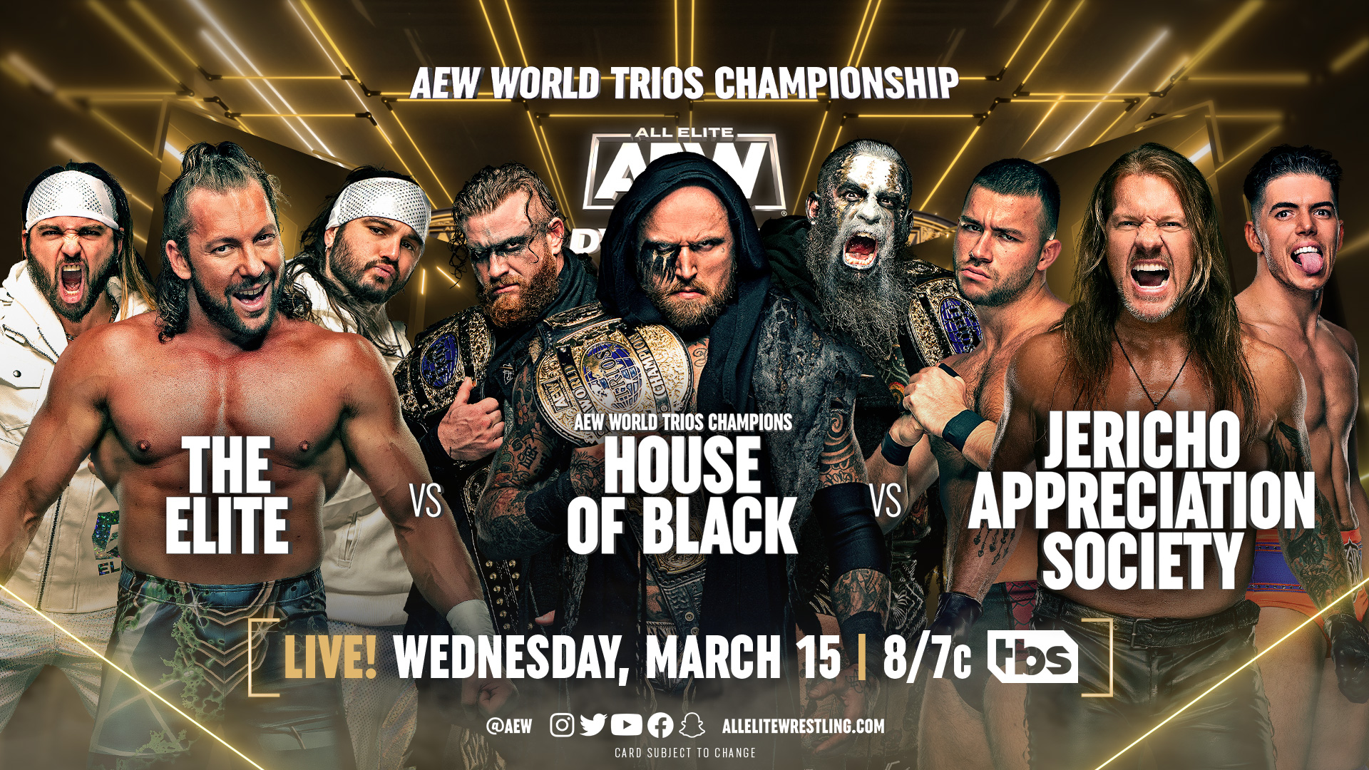 All Elite Wrestling on Twitter: "A huge 3-way trios match for the #AEW World Trios Title is SET ...