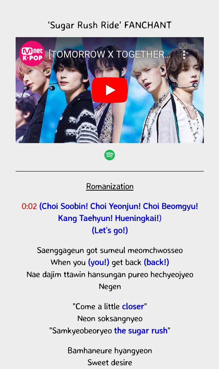 joan 💚💗 on Twitter: "RT @txt_book: TXT FANCHANTS GUIDE Really cool card made by MOA with all ...