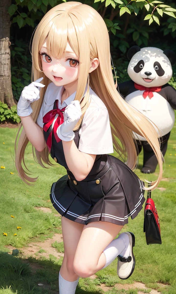 プラモ製作委員会 on Twitter: "パンダ耳の制服少女 #pixiv今日のお題 #パンダ #AIイラスト #ミニスカ #オリジナル https://pixiv.net/artworks ...