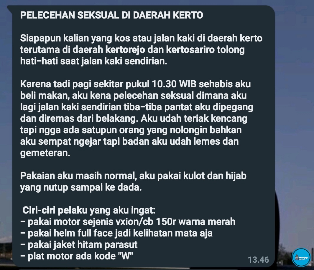 ON | DILARANG JUALAN on Twitter: "braw! yang ngekost di daerah kerto juga hati2 ya, ini barusan ...