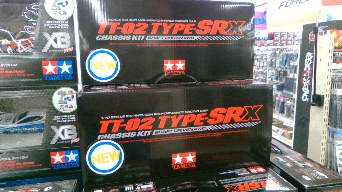 タムタム相模原店 on Twitter: "【RC】 タミヤTT-02 TYPE-SRXはRCコーナーで発売中です。 ※ボディ、モーター、タイヤ、バッテリー、RCメカ等は別売です。 #ラジコン ...