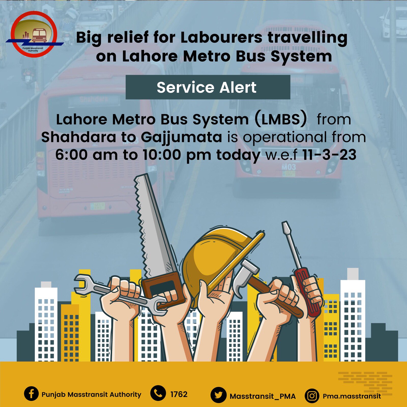 punjab-masstransit-authority-on-twitter-service-alert-lahore-metro