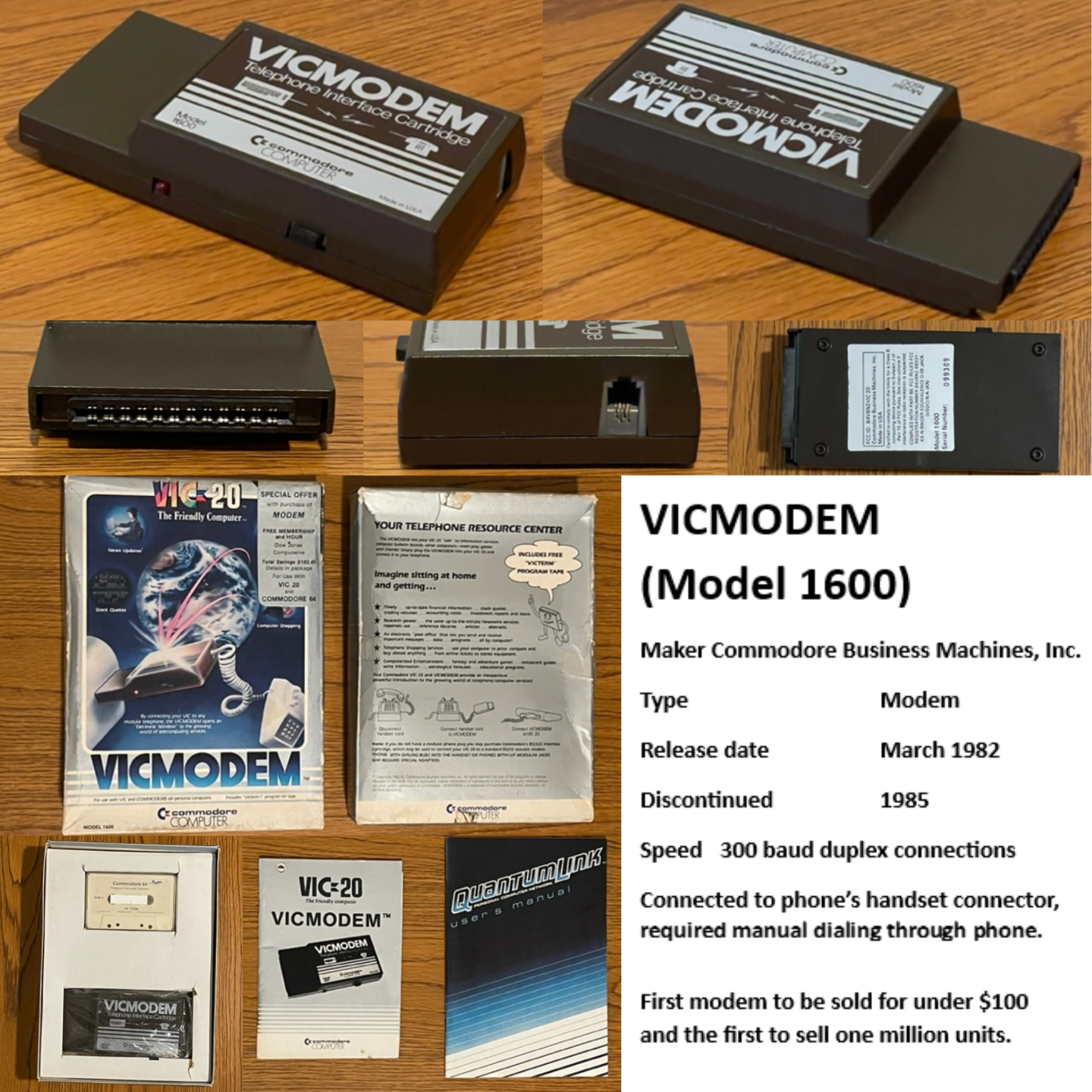 The VintNerd on Twitter: "My first modem was the blue one: The joystick port connected MPP 1000C ...