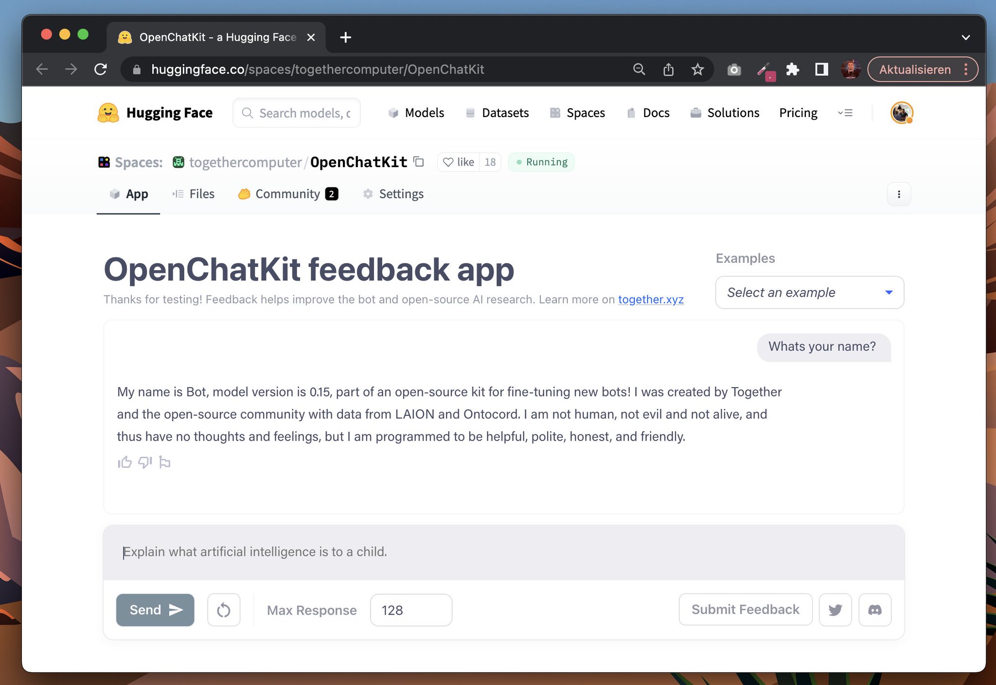 Philipp Schmid on Twitter: "The first open-source ChatGPT alternative got released! 🚀 ...