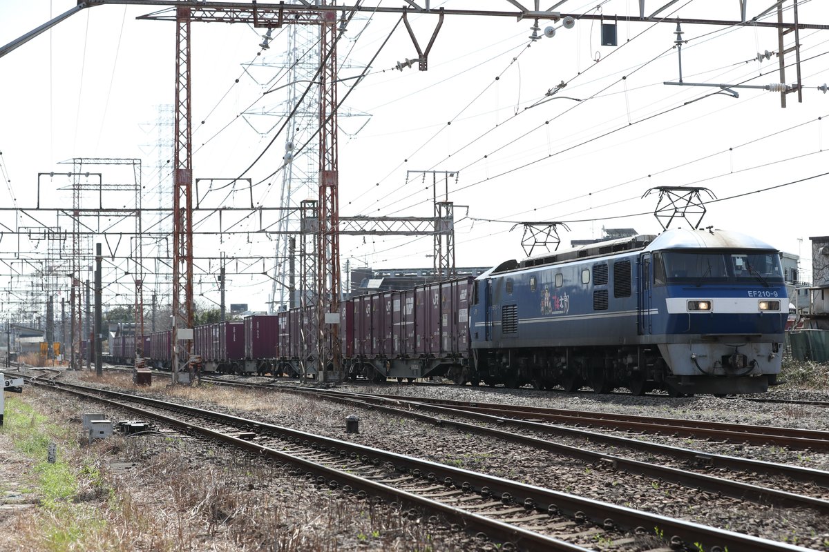 いちまるいち on Twitter: "2023/3/11 54 EF210-117+コキ 今日はコンテナ満載。 1153 EF210-9+コキ 1068 EF210-11+コキ 5052 ...