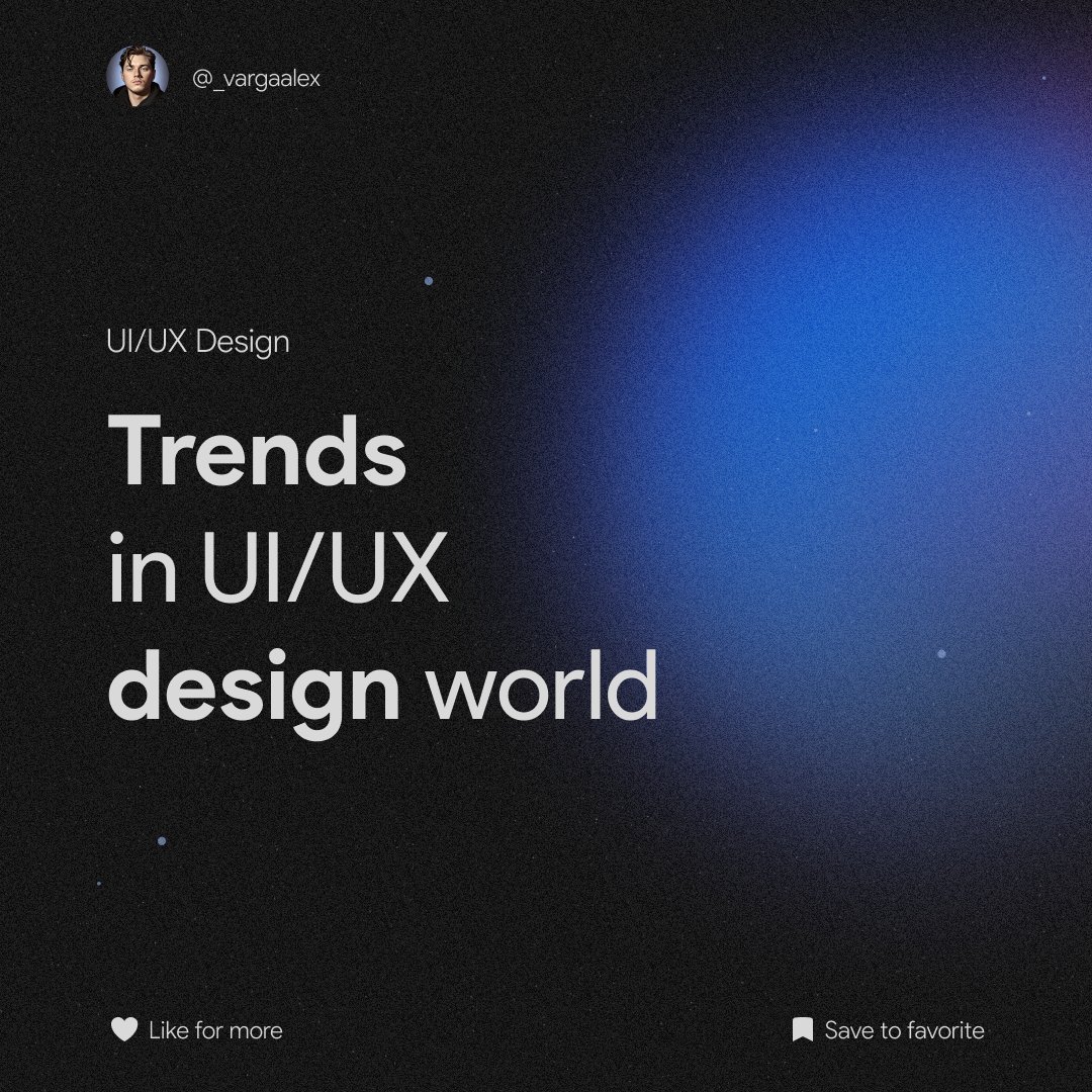 Alex Varga on Twitter: "Design trends in the world of UI/UX 🚀🔥 Thread 🧵 https://t.co/A8aB2h7k9L ...