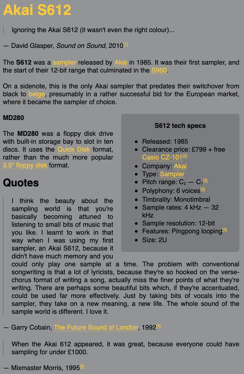 Zoë Blade on Twitter: "On Akai's first sampler, the S612: http://notebook.zoeblade.com/Akai_S612 ...