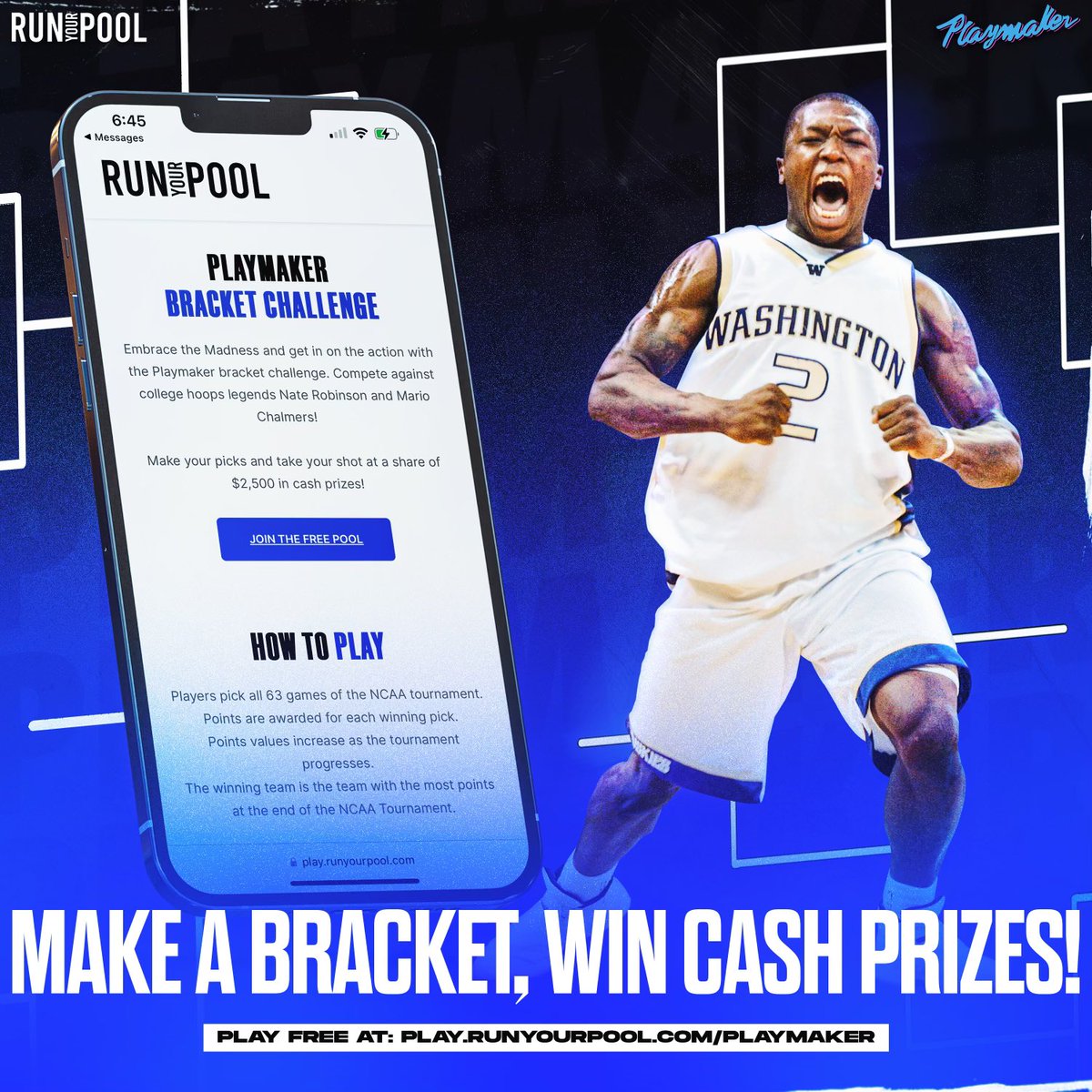 Playmaker on Twitter: "MADNESS! We're giving away $2500 to the top participants! It’s simple ...