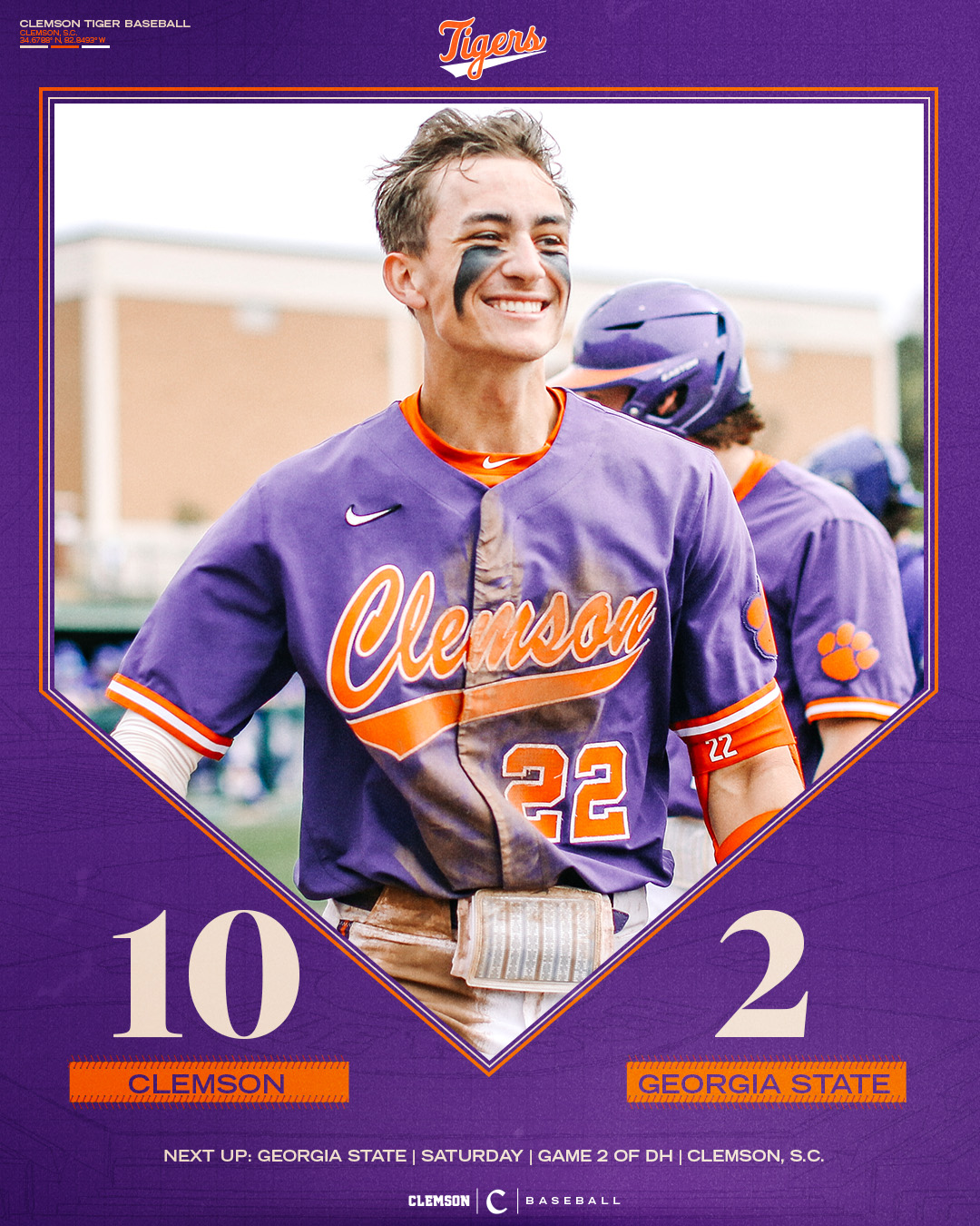 Clemson Tigers Baseball Logo