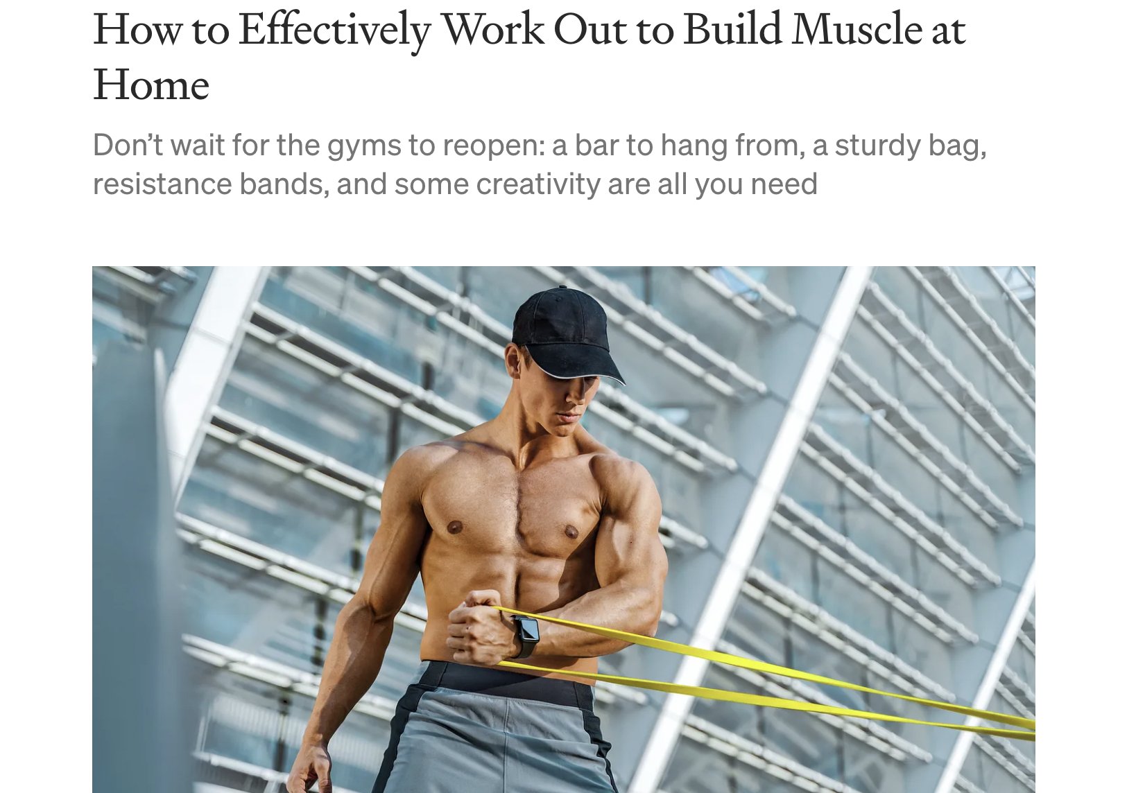 Neeramitra Reddy 🌊 On Twitter Want To Build Your Dream Body From Home I Wrote An 8000 Word