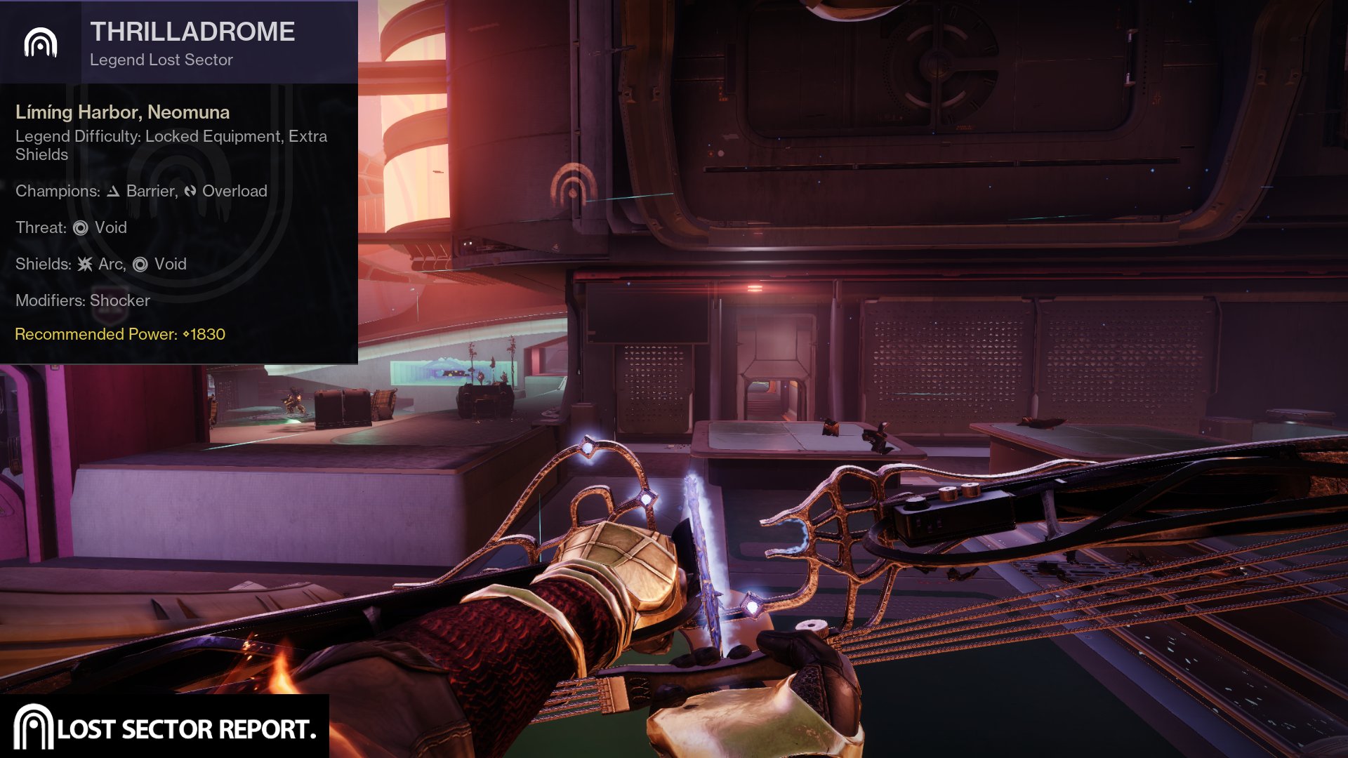 D2 Lost Sector Report on Twitter: "Saturday 11th March 2023 📍 Thrilladrome 🌐 Neomuna 💎 Exotic ...