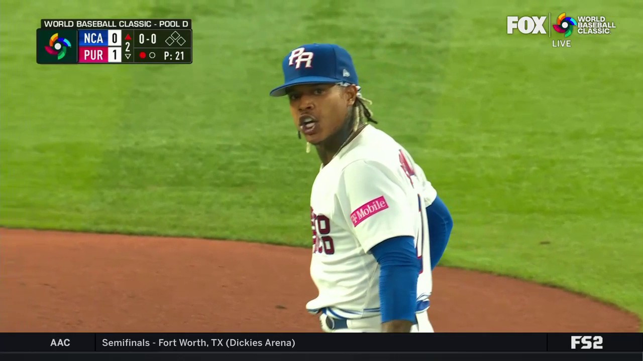 FOX Sports: MLB on Twitter: "Beautiful play by Baez 🙌🇵🇷 Marcus Stroman is HYPED 🔥 📺: WBC on FS2 ...