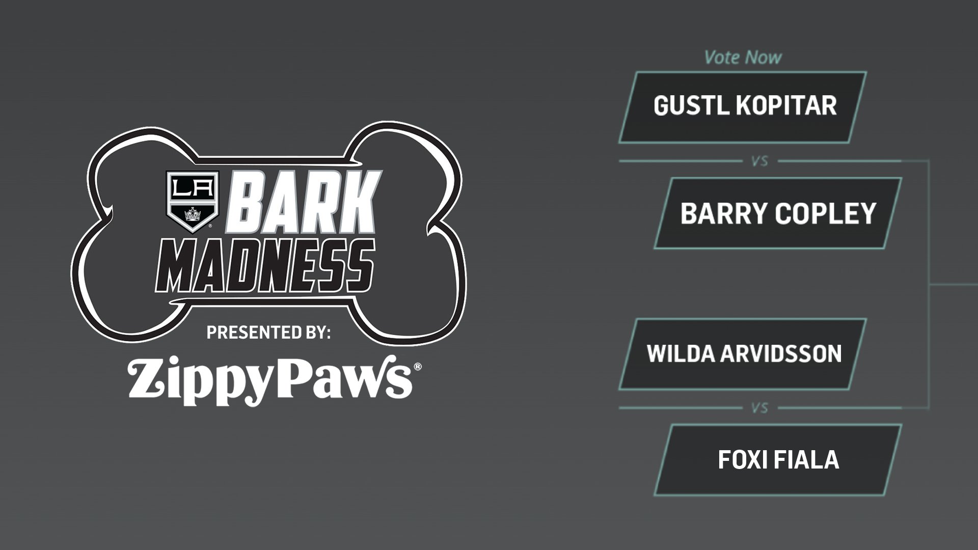 LA Kings on Twitter: "Here's your first look at the Official 2023 Bark Madness Bracket presented ...
