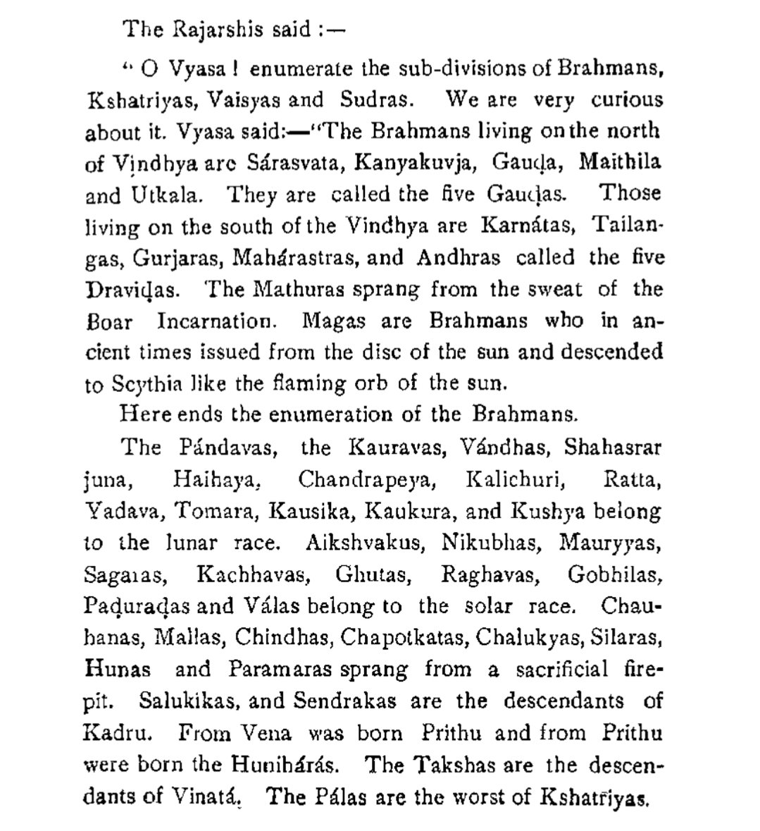 In the Vallala Charita of Ananda Bhatta, a mediaeval Bengali text, one ...