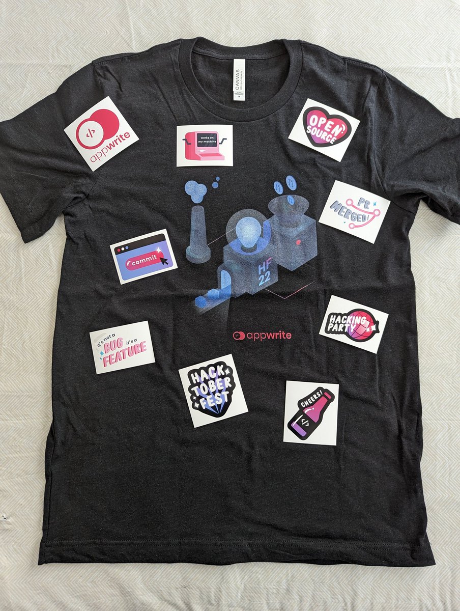 Steven Nguyen on Twitter: "I'm loving the #appwrite #hacktoberfest2022 t-shirt! Thanks @appwrite ...