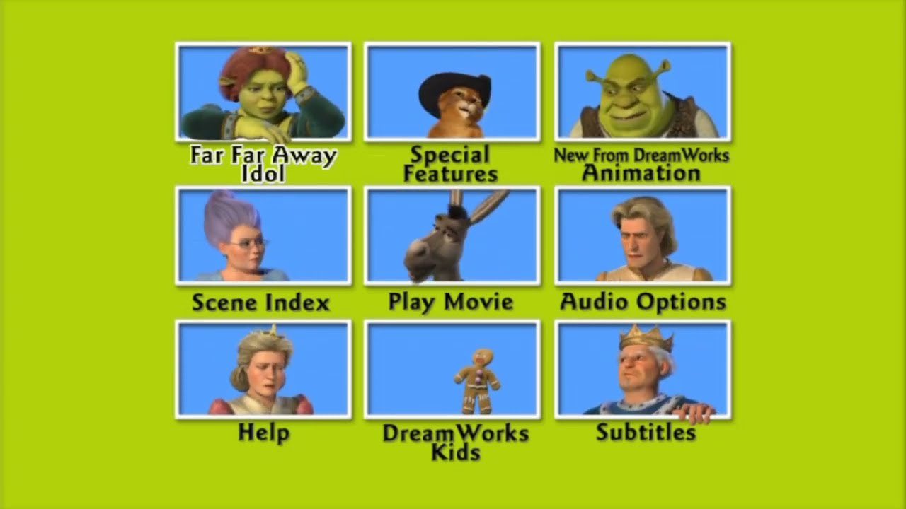 Shrek Dvd Menu
