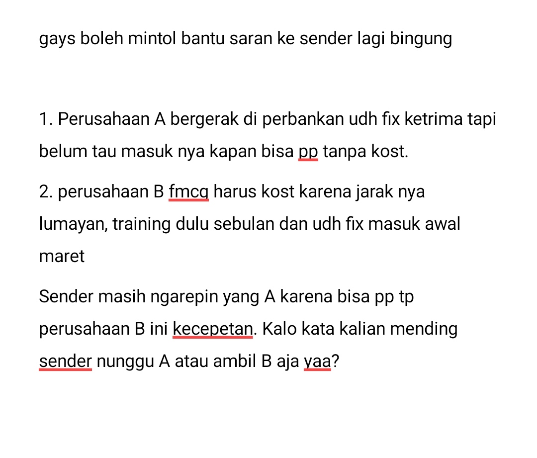 BACA RULES (s.id/worksfess) on Twitter: "Work! Pagi, yang baca menfess ini boleh minta tolong ...