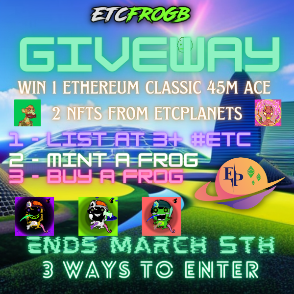 ETCFROGB.ETC | FROGBOGS.ART | ETH Classic NFT on Twitter: "@etcplanets @eth_classic Join the the ...