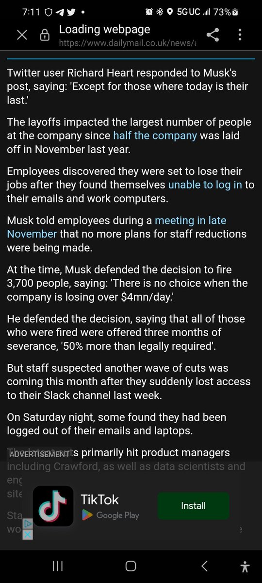 Hecks Whale Bought 🦑 on Twitter: "https://dailymail.co.uk/news/article-11797159/Elon-Musk-sacks ...