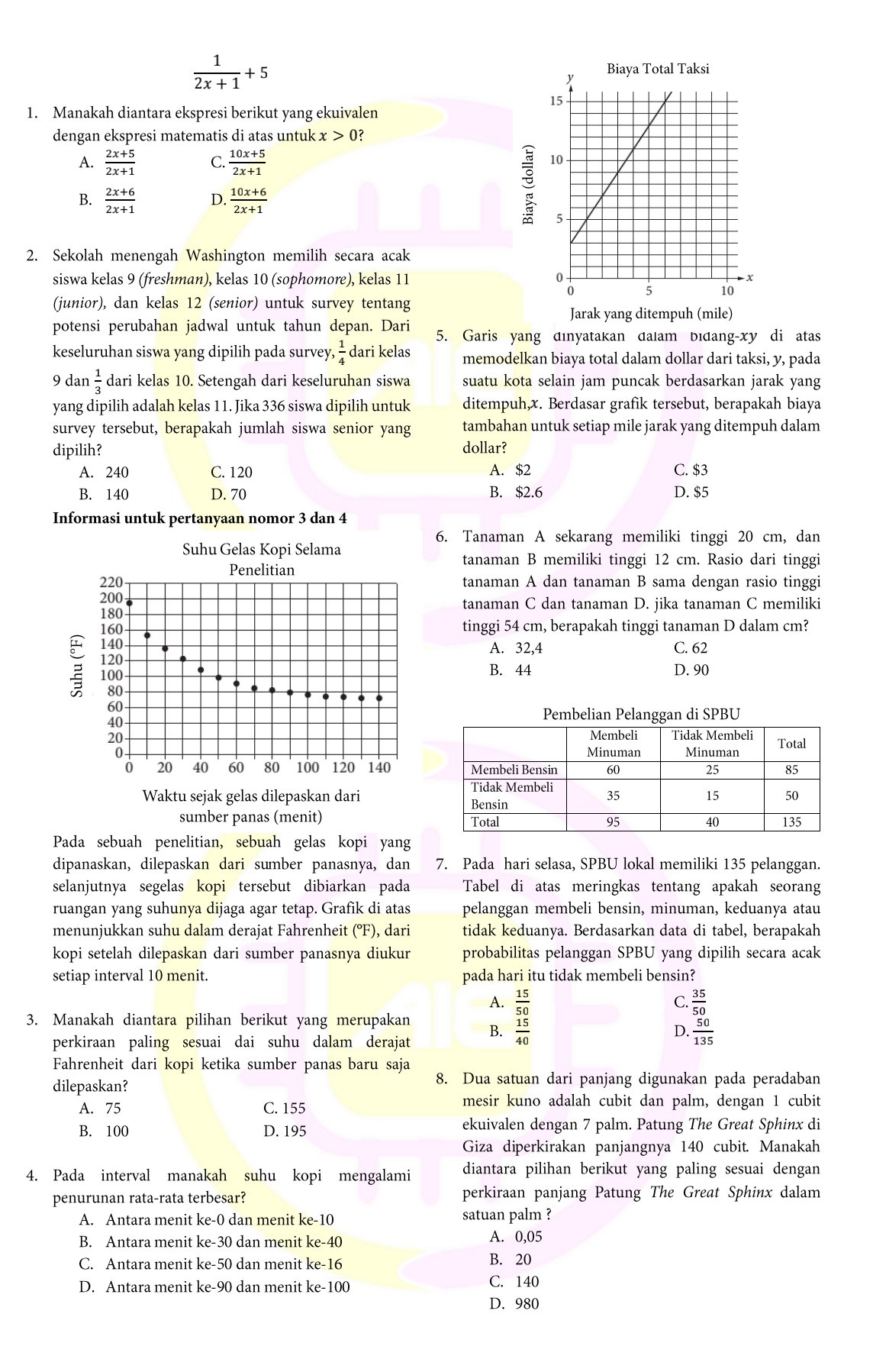 Nakamatika | DM for Tutor Privat/Kelompok on Twitter: "8 soal sisanya yaa Selamat mengerjakan ...