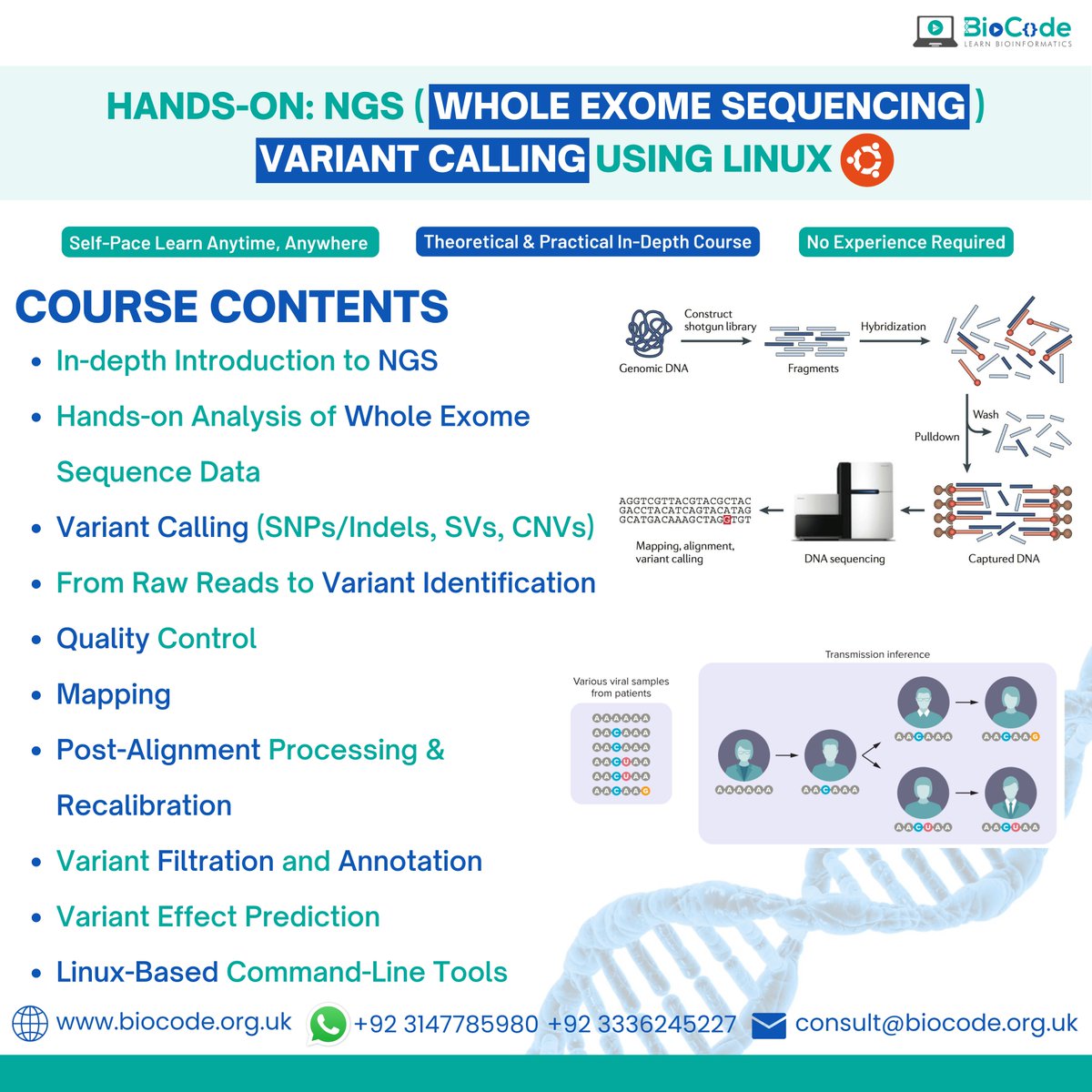 BioCode on Twitter: "Learn from Hands-on: NGS Whole #Exome Sequencing course created for # ...