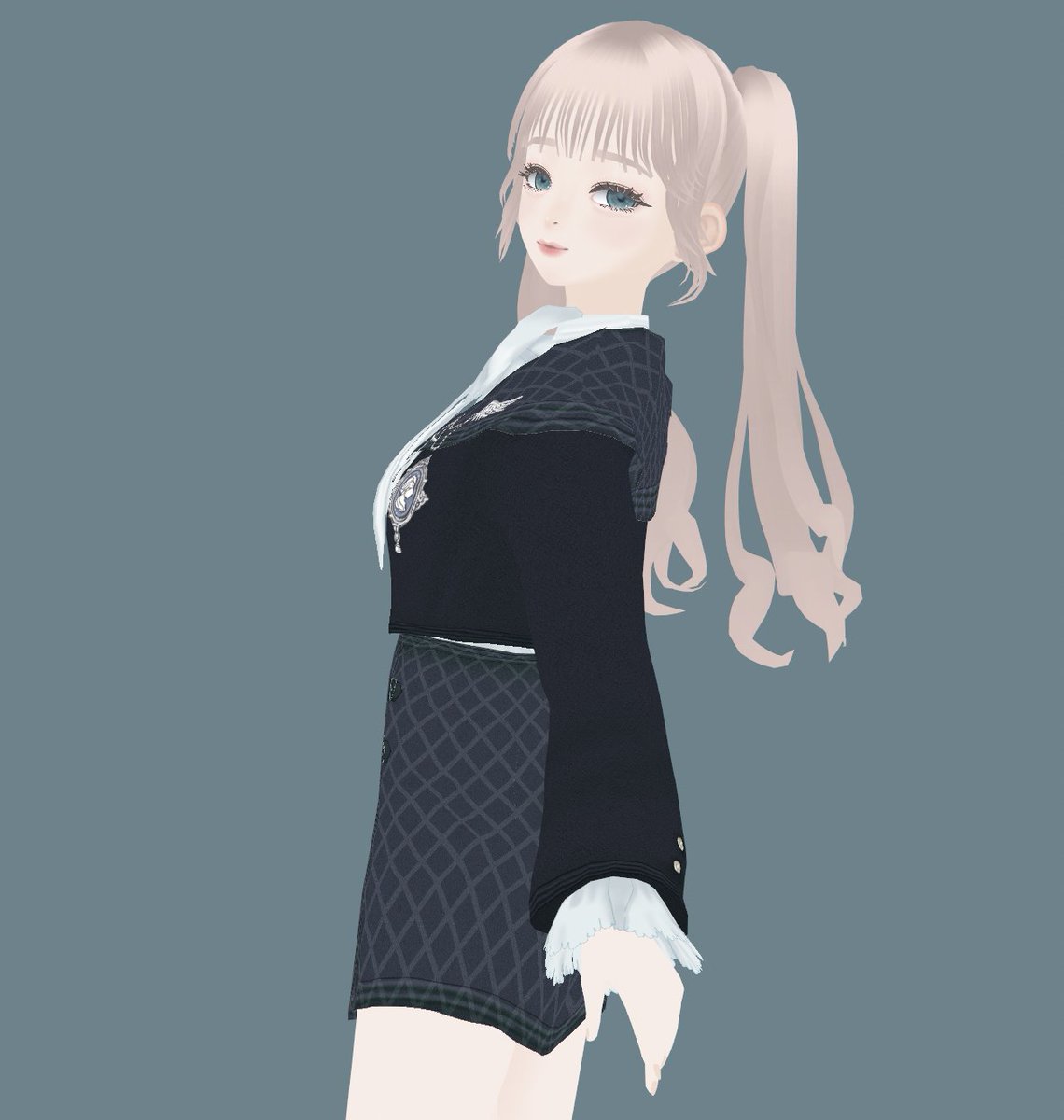 マチノクマ🐻うらべ on Twitter: "でっけえリボンはサイコーだぜ！ #VRoid #hevano お洋服 https://booth.pm/ja/items/4575909…"