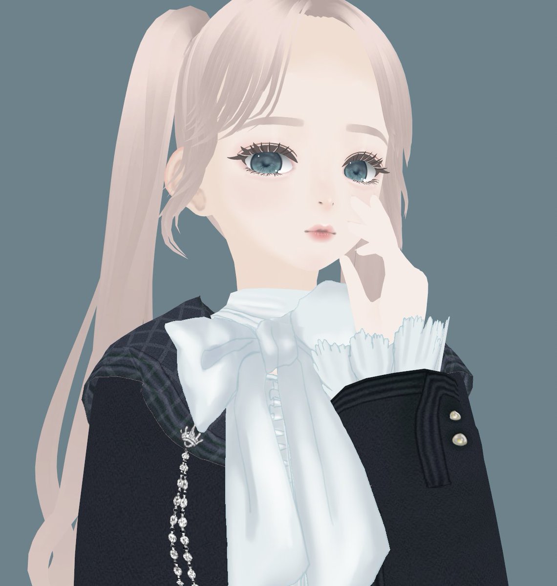 マチノクマ🐻うらべ on Twitter: "でっけえリボンはサイコーだぜ！ #VRoid #hevano お洋服 https://booth.pm/ja/items/4575909…"