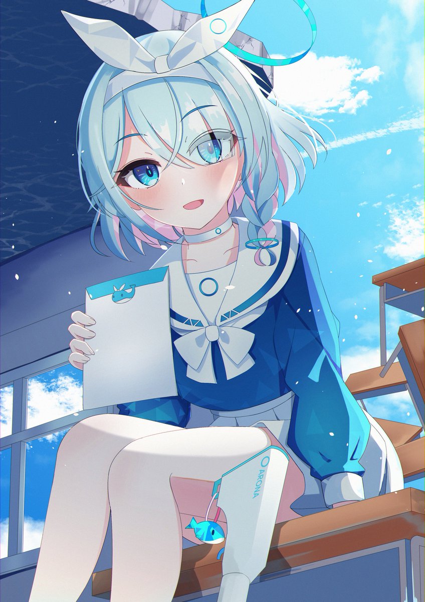 アロナ(ブルアカ) 「アロナ～#ブルーアーカイブ #ブルアカ2周年アート 」|Liliciaのイラスト