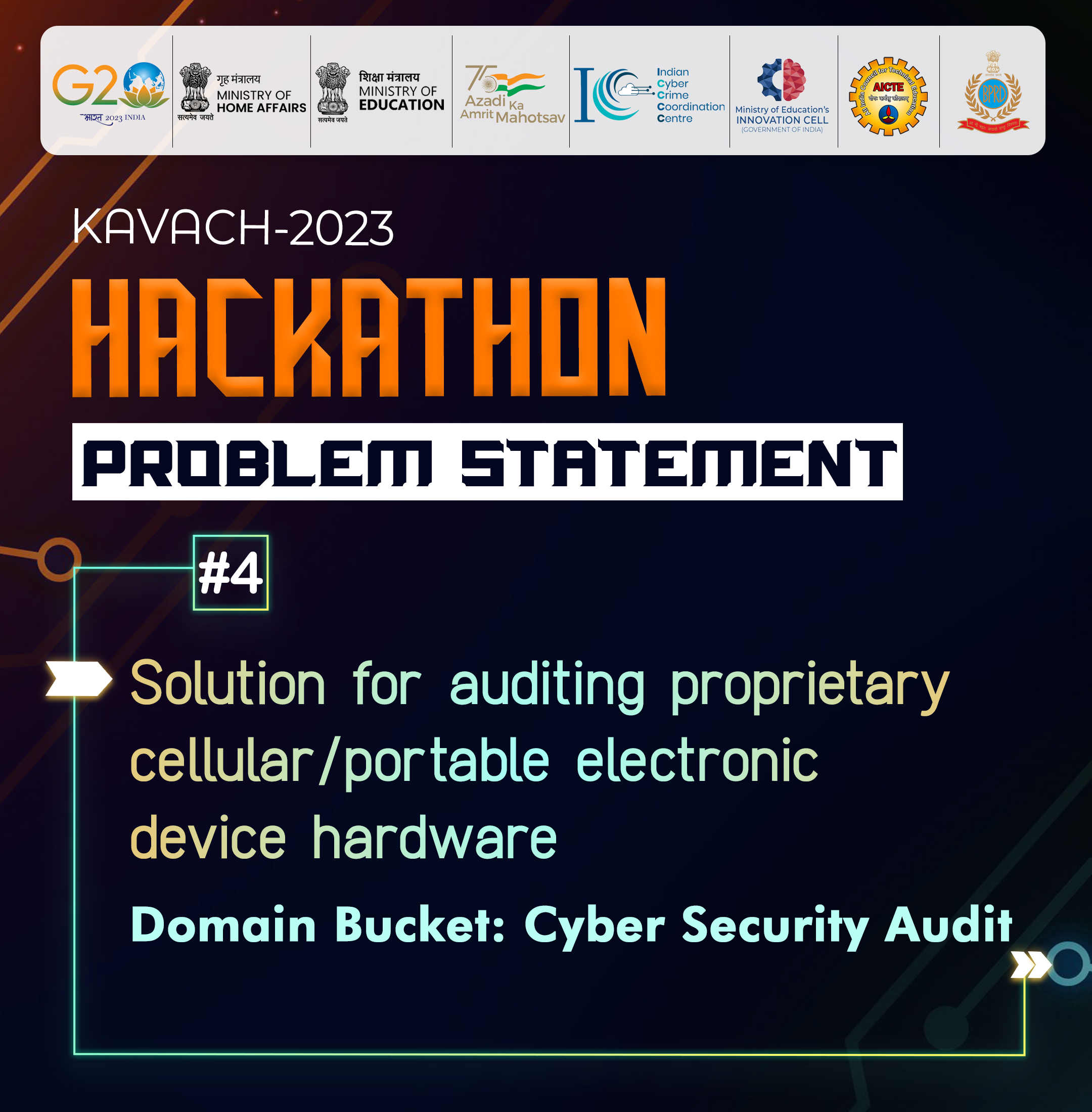 Cyber Dost on Twitter: "#Kavach2023 | 4th #ProblemStatement gives a goal to develop a tech ...