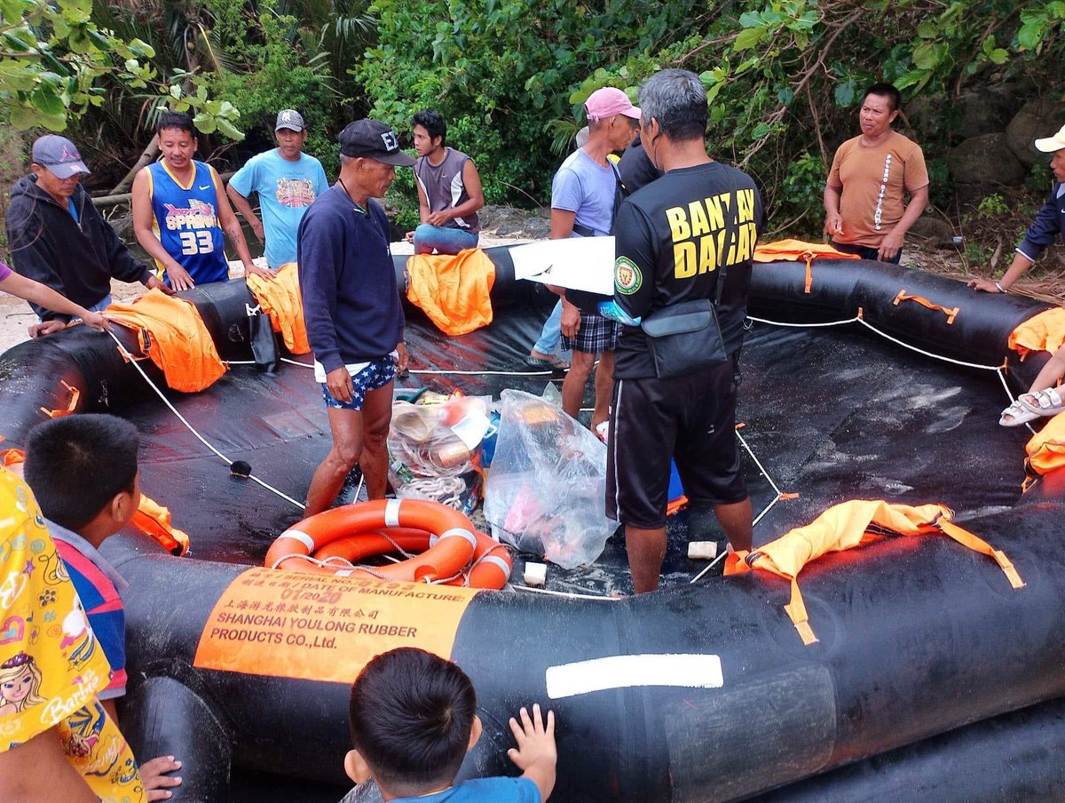 Liferaft and other items from the sunken motor tanker MT Princess ...