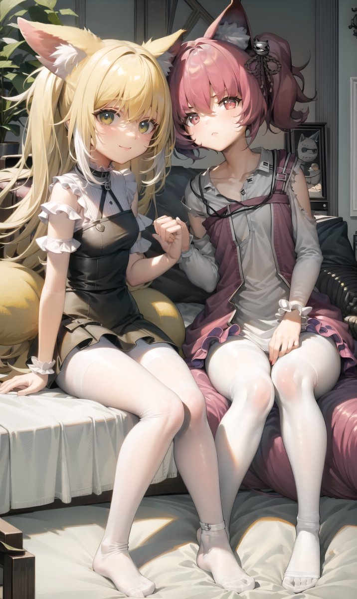 露露米娅 on Twitter: "用ControlNet的canny模型控制生成姿势，Latent Couple插件生成多人图。 是同一个底模，lora对画风的影响蛮大的。 #AIイラスト ...