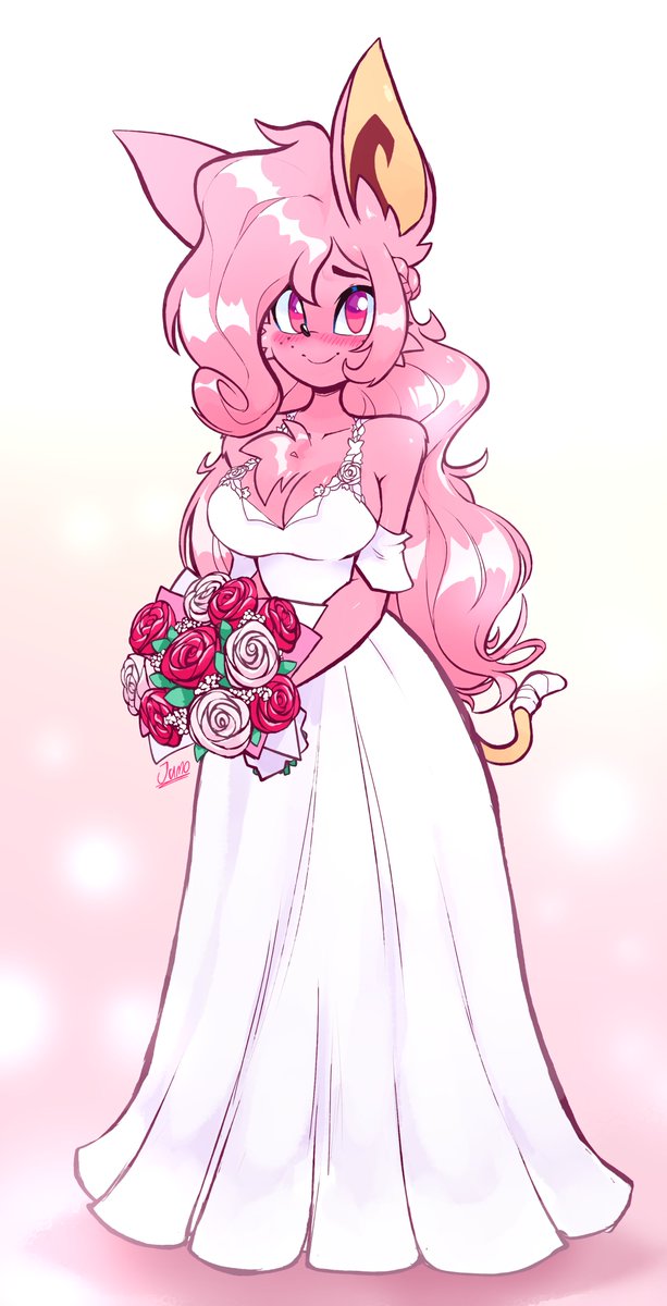 「Mathilda March day 3Pretty wedding dress」|Jamo🍜のイラスト