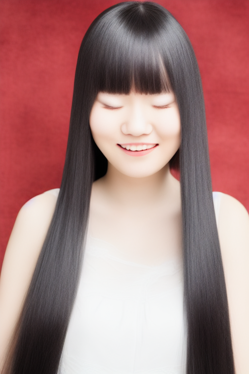 ロングヘア動画像 On Twitter 髪フェチ 向け。アプリ「画像作成ai」で 美髪 女性画像を生成02 元画像の画質が悪かったり