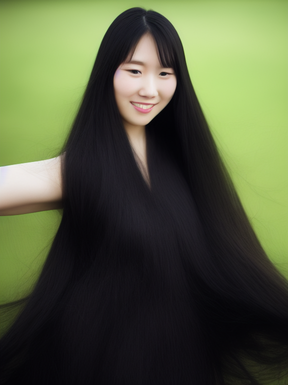 ロングヘア動画像 On Twitter 髪フェチ 向け。アプリ「画像作成ai」で 美髪 女性画像を生成02 元画像の画質が悪かったり
