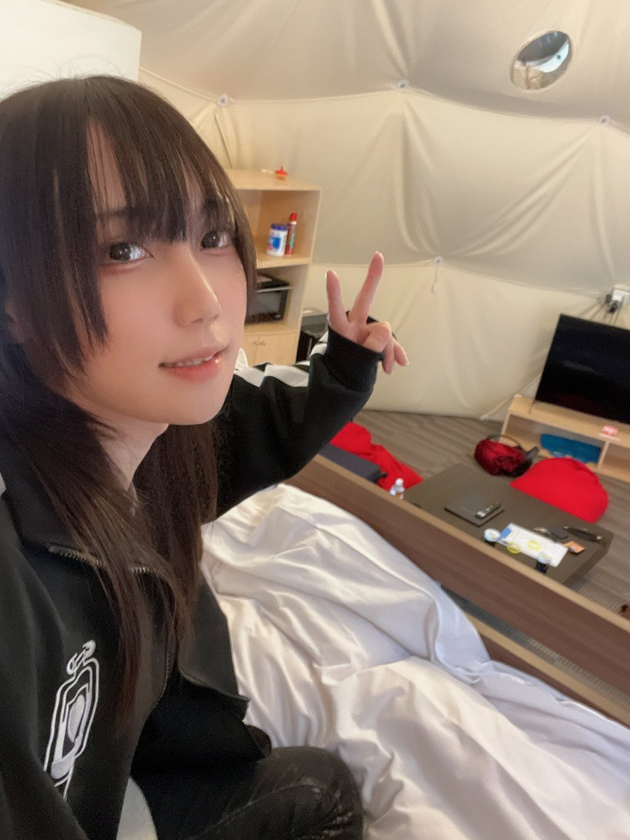 これは3ヶ月前にグランピングに行ったときの写真！広くて快適だった〜ฅ( ˙꒳ ˙ ฅ) 彼方ありす @alice_kanata_