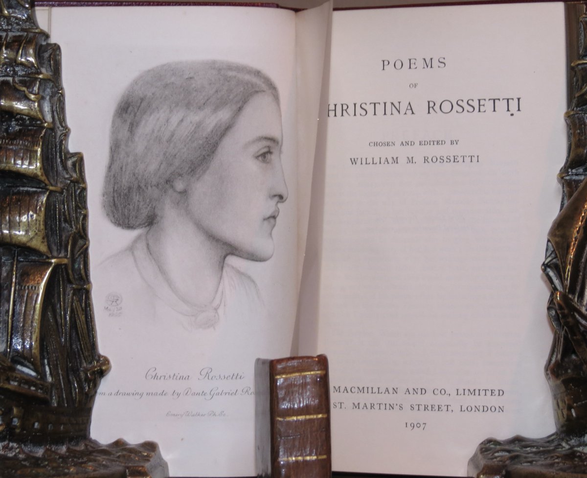 McConnell Fine Books on Twitter: "'Poems of Christina Rossetti' 6" tall ...