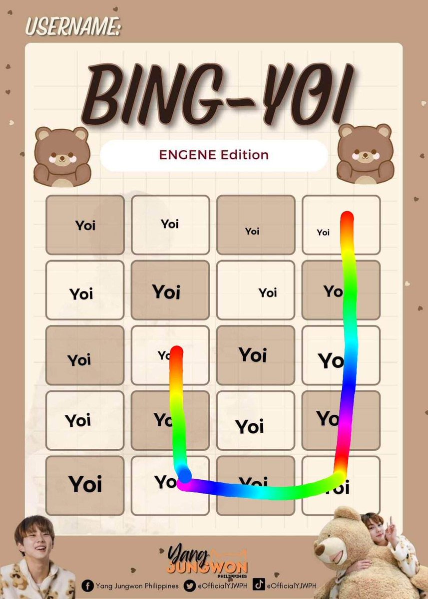 Yang Jungwon Philippines on Twitter: "BING-YOI NOTE: Make sure you put the word itself in the ...