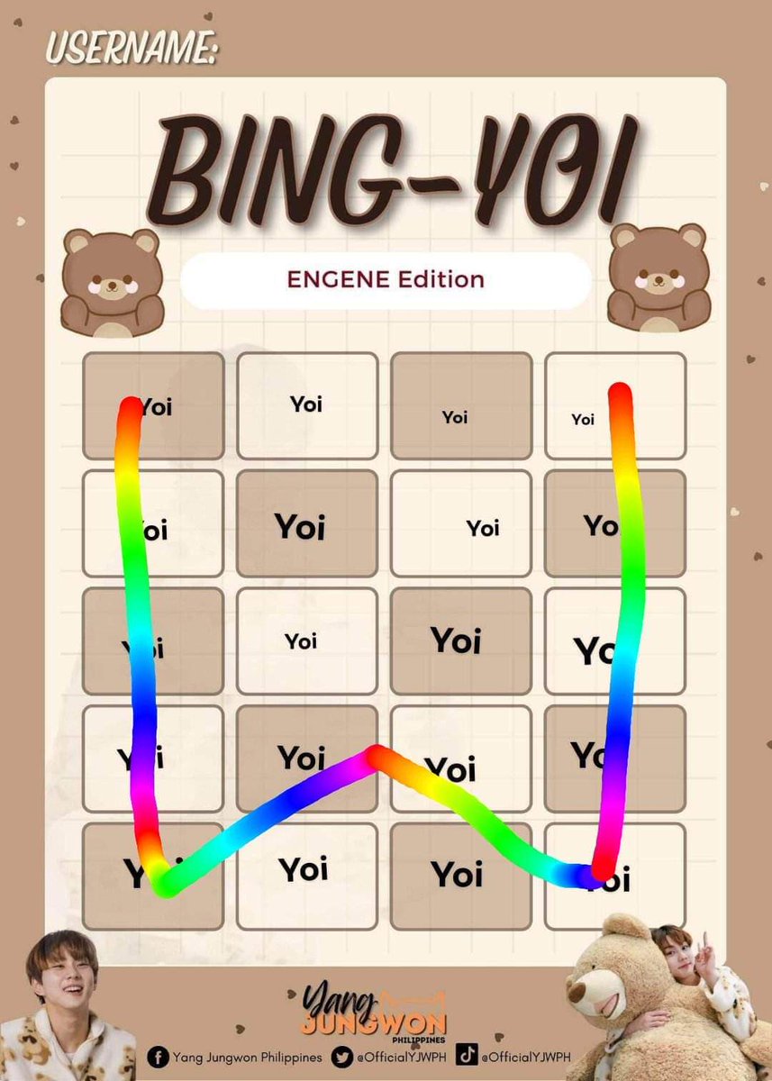 Yang Jungwon Philippines on Twitter: "BING-YOI NOTE: Make sure you put the word itself in the ...